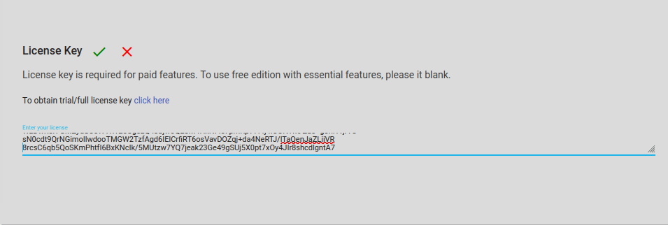 Applying License Key | NirvaShare