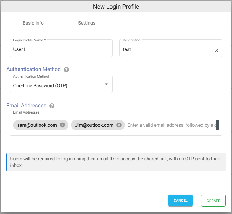 One - Time password based Authentication (OTP)